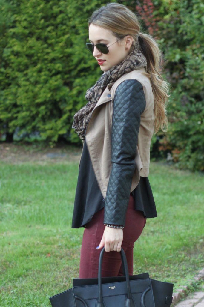 Leather Accents Oh So Glam