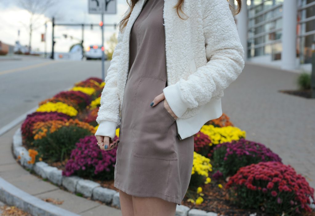 Fuzzy Bomber Jacket - Oh So Glam